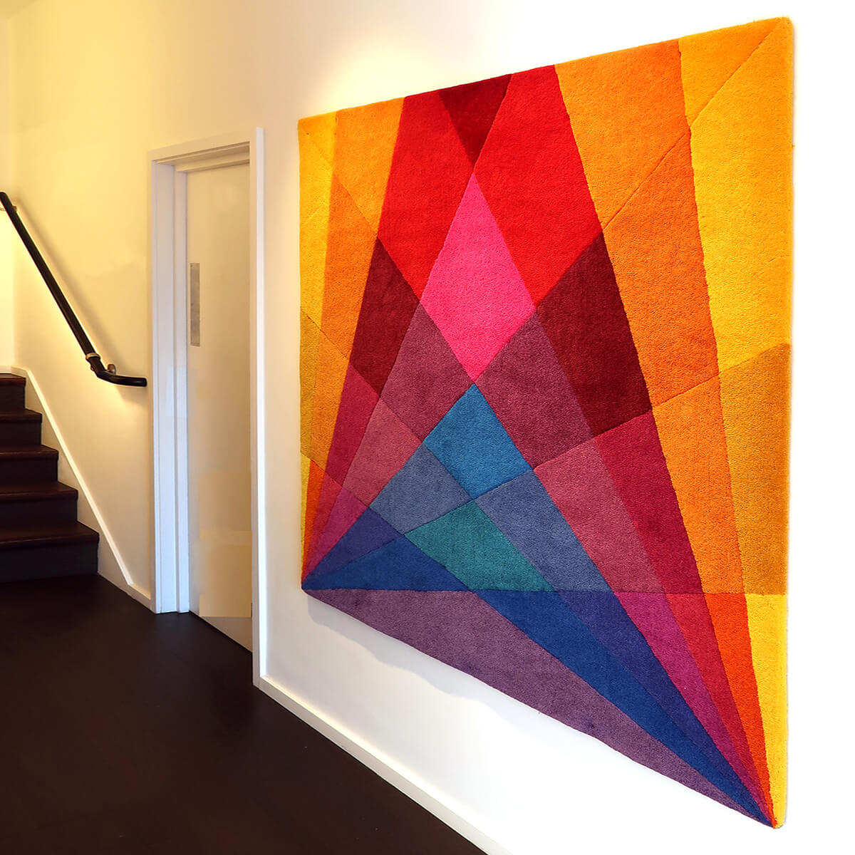Rainbow Rug Square - Luxury Rugs UK | Sonya Winner Studio