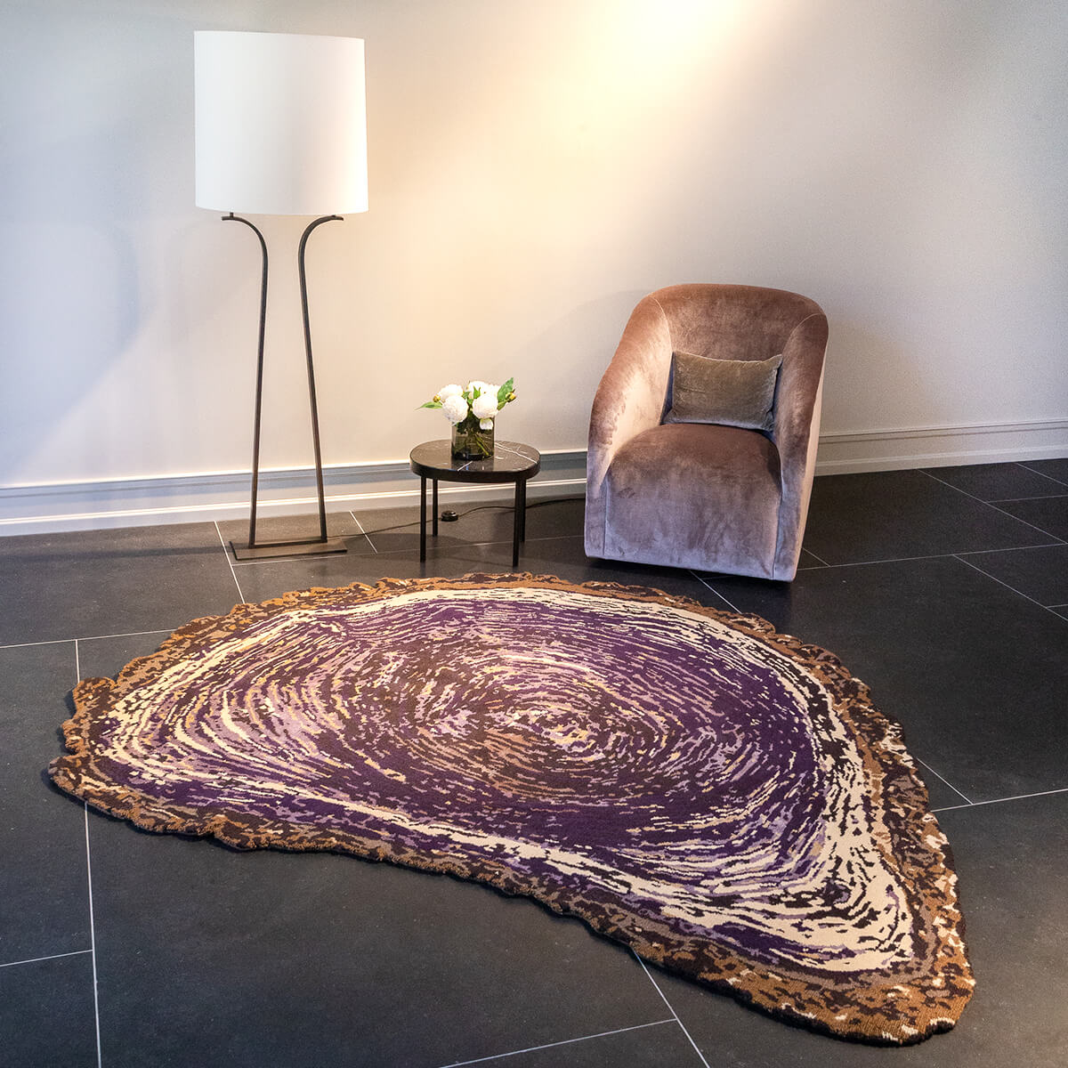 Tree Trunk (Wool & Silk) | Sonya Winner Vibrant Contemporary Rugs