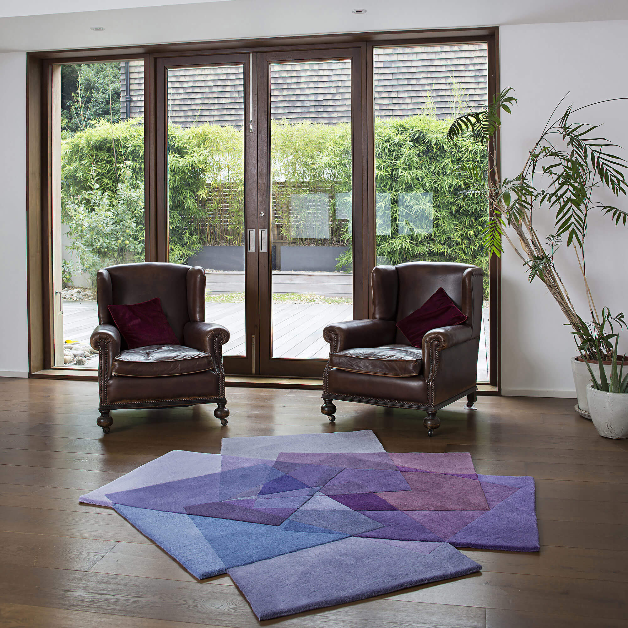 After Matisse Purple Rug - Sonya Winner Vibrant Contemporary Rugs