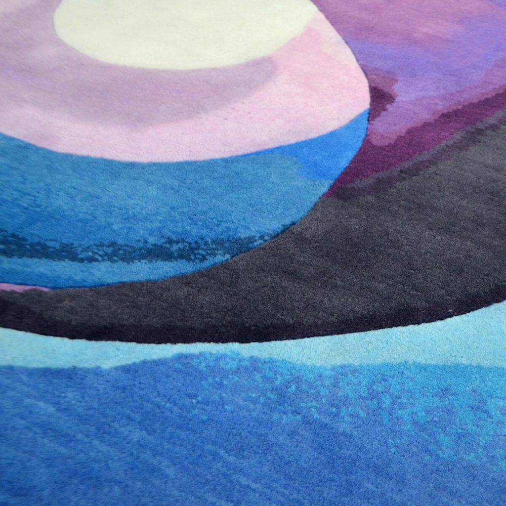 Purple Area Rug - Echoes of Light | Sonya Winner Rugs Studio