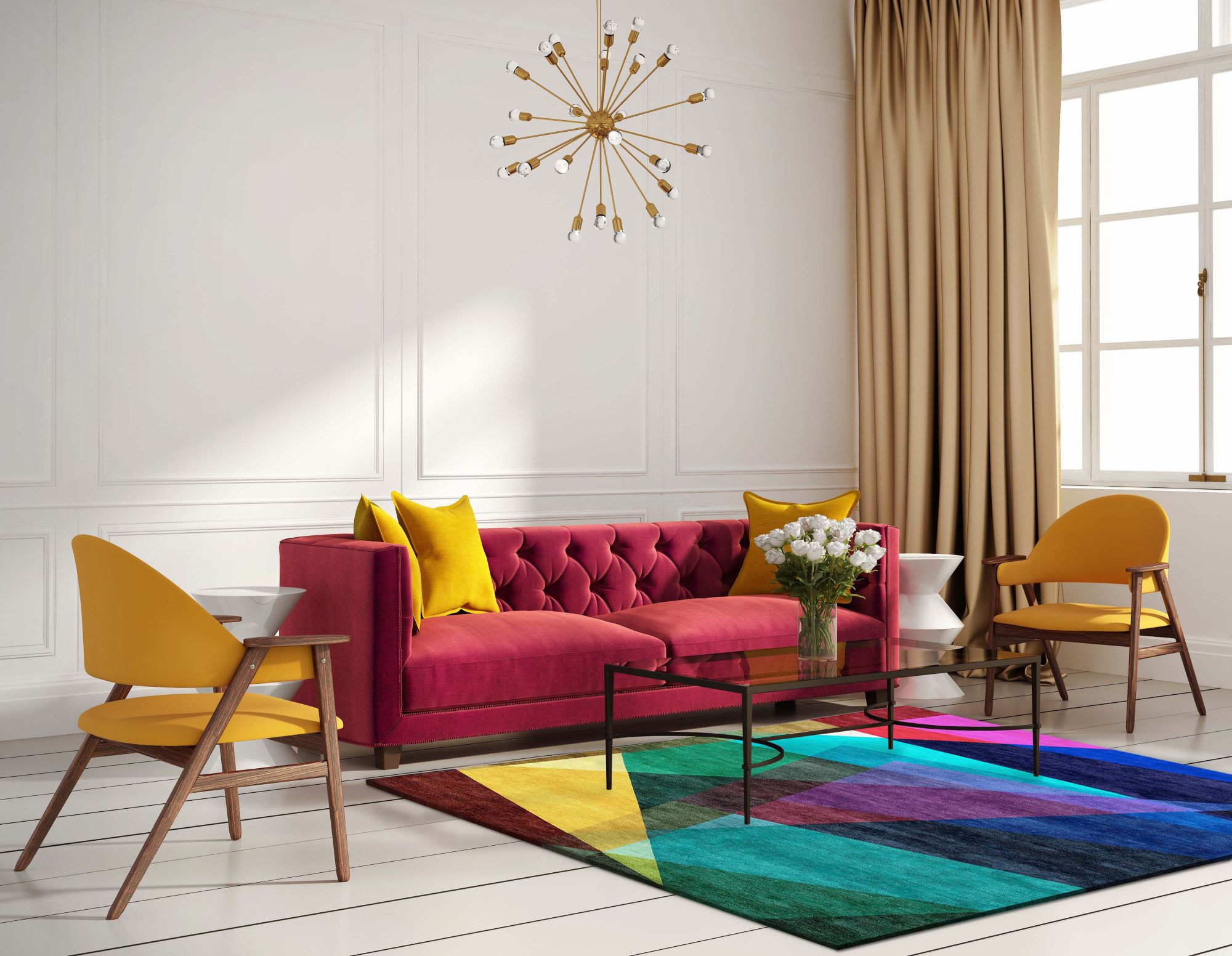 How to use geometric design in your interior - Sonya Winner Vibrant ...